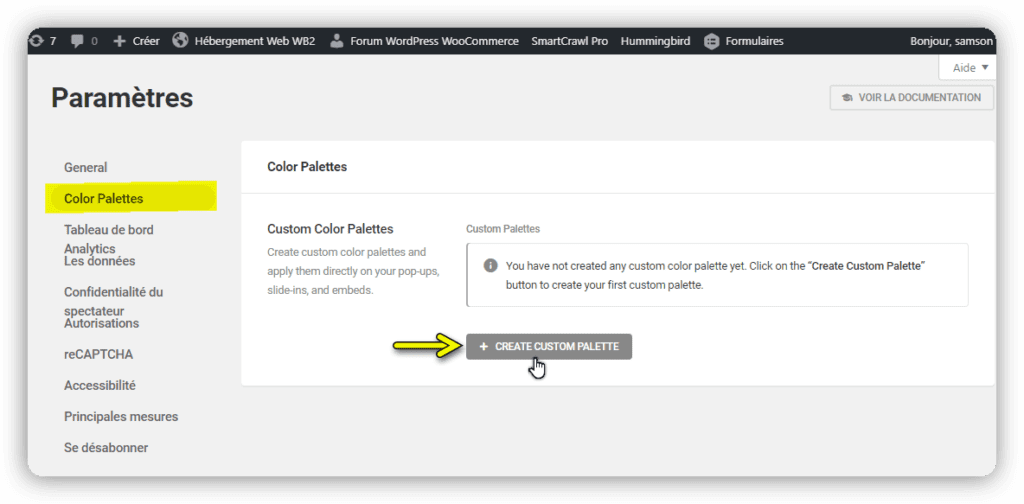 Palettes de couleurs | WooFrance Dépannage et support WordPress ...