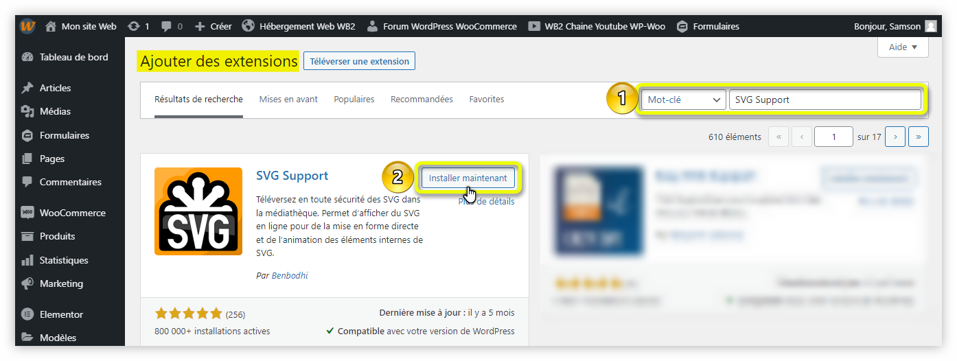 SVG Support - Activer la prise en charge d’image SVG dans WordPress ...